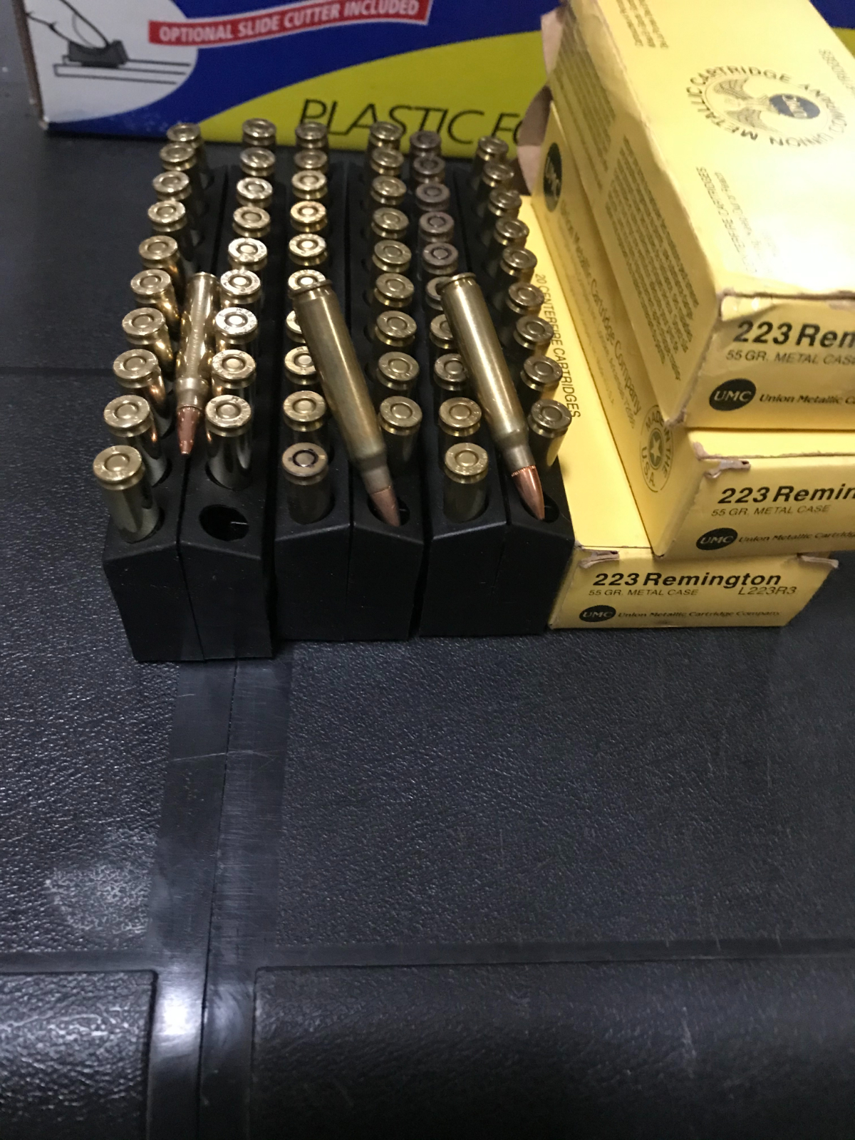 Remington UMC UMC 223 Remington 55 GR Metal Case No. L223R3 3 boxes of ...