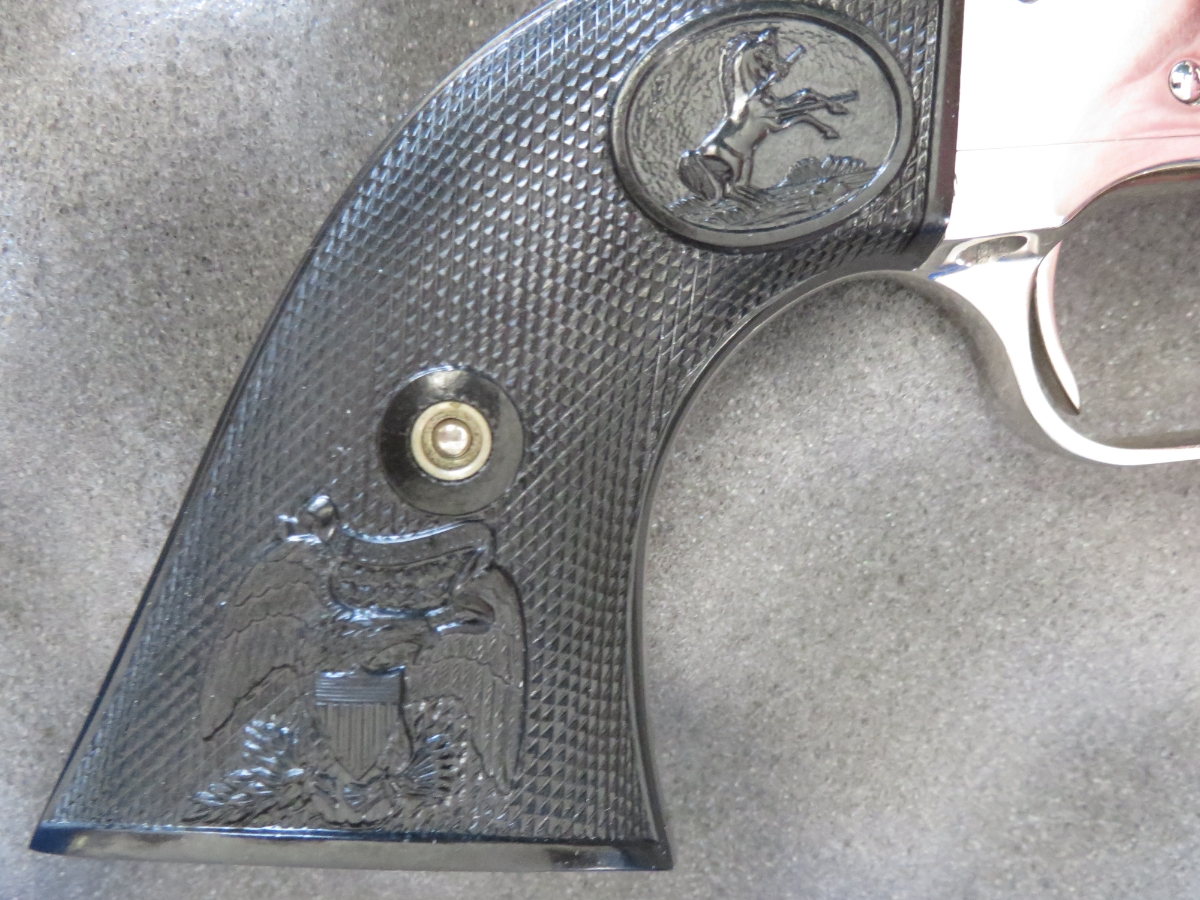 Colt , Factory New, Single Action Army, 7.5" Barrel, Nickle Finish ...