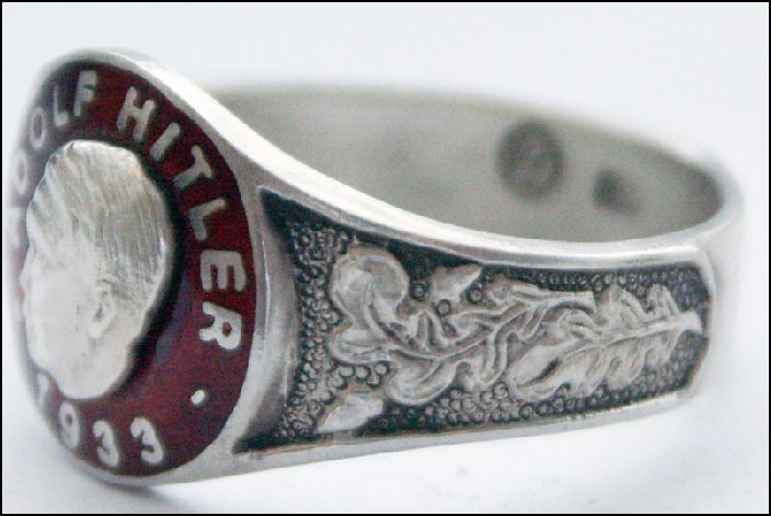 German Adolf Hitler 1933 Ring Sterling Silver For Sale at GunAuction ...