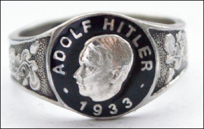 German Adolf Hitler 1933 Ring Sterling Silver For Sale at GunAuction ...