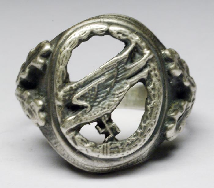 Ww Ii German Luftwaffe Ring In Silver For Sale at GunAuction.com - 9794782