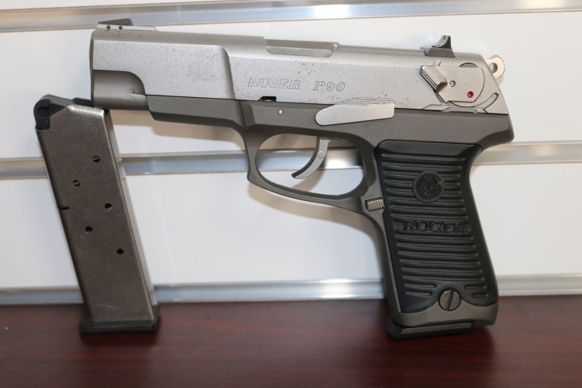 Ruger P90 45ACP Decock AND Safety EARLY MODEL WITH 2 Magazines .45 ACP ...
