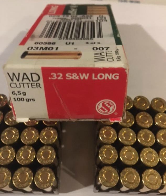 Bellot .32 S&W Long 100 Gr Wad Cutter - 50 Rounds .32 S&W Long For Sale ...