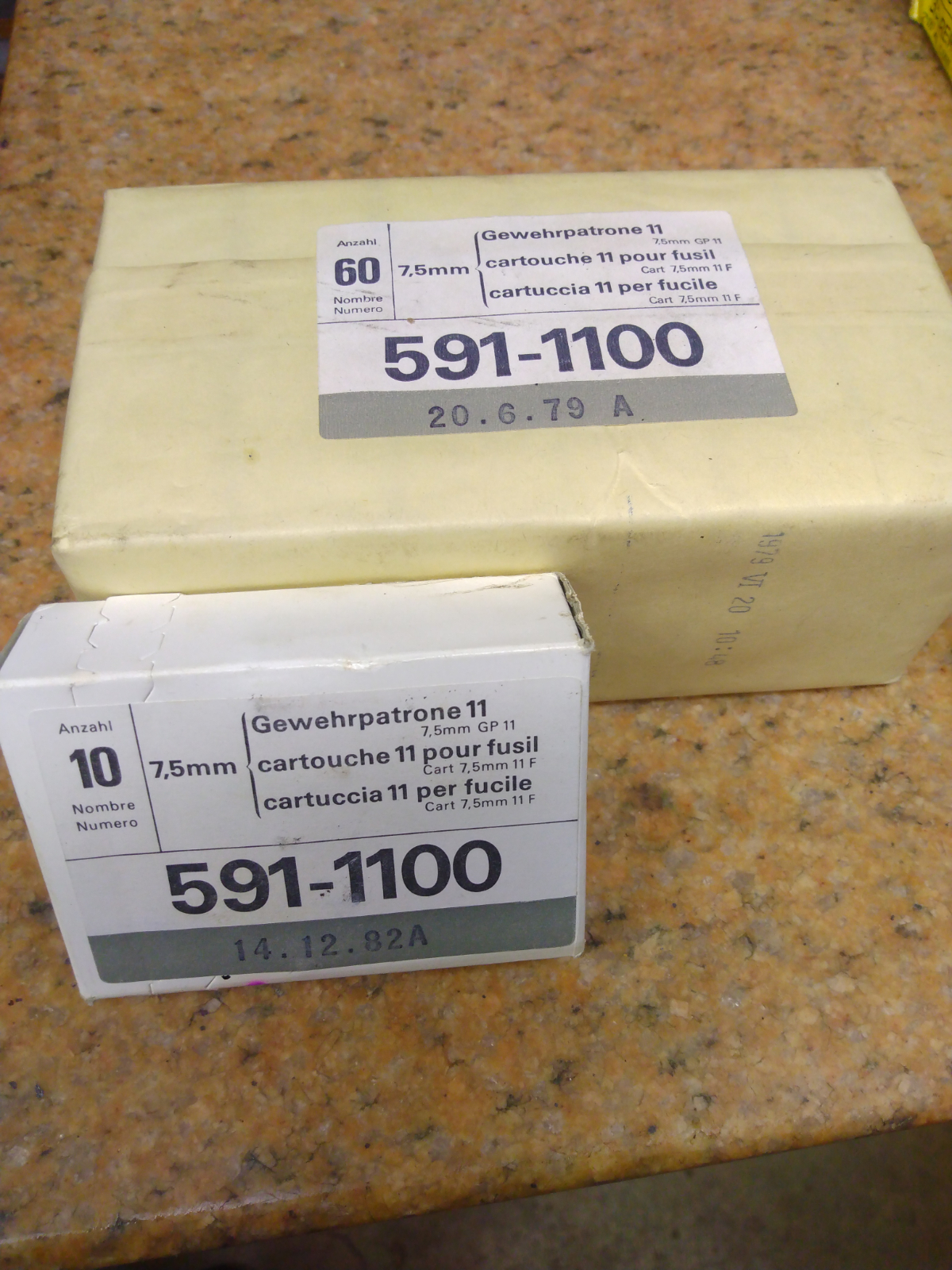 Swiss Ammo For Schmidt Rubin 591-1100 7.5mm 60rds K31 K11 Gp11 7.5×55mm ...