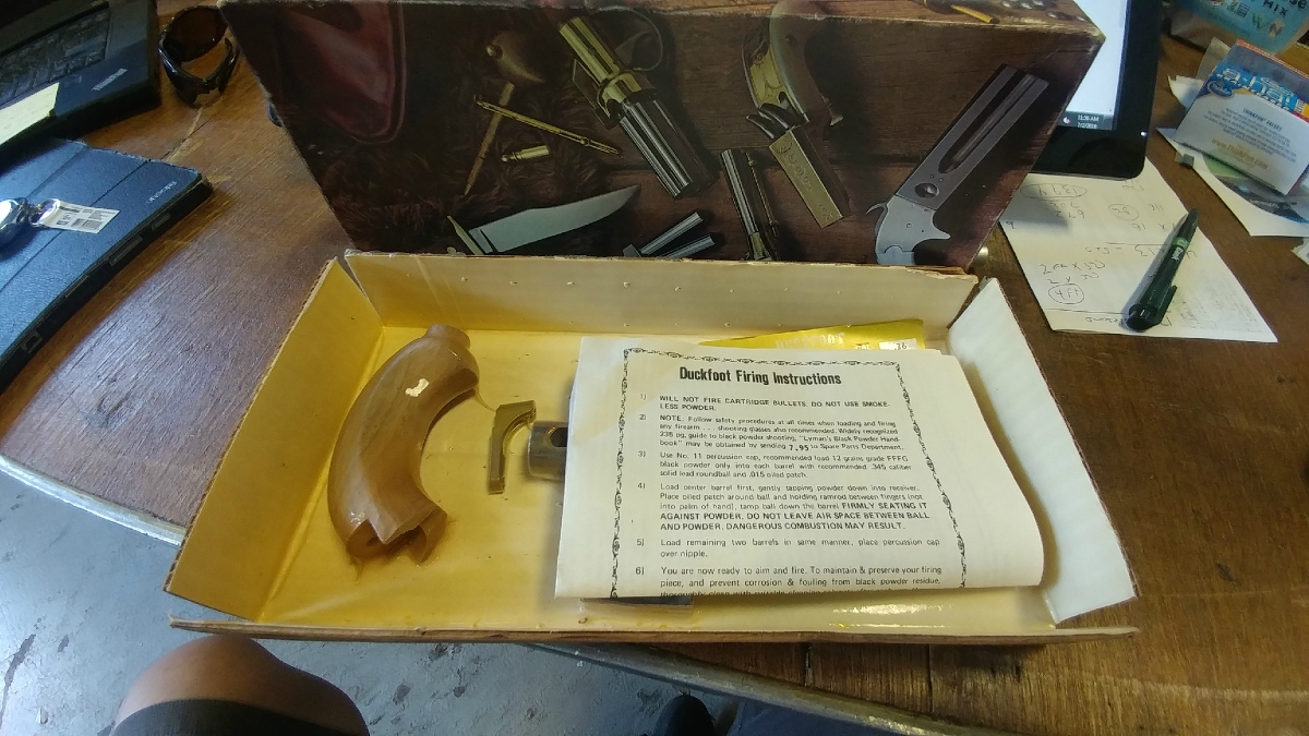 Classic Arms Ltd Vintage Duckfoot Black Powder Kit .44 Cal. Sealer Kit ...