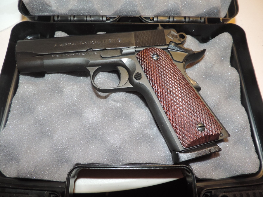 Ati 45 Acp With Checkered Grips And No Reserve .45 Acp For Sale at ...