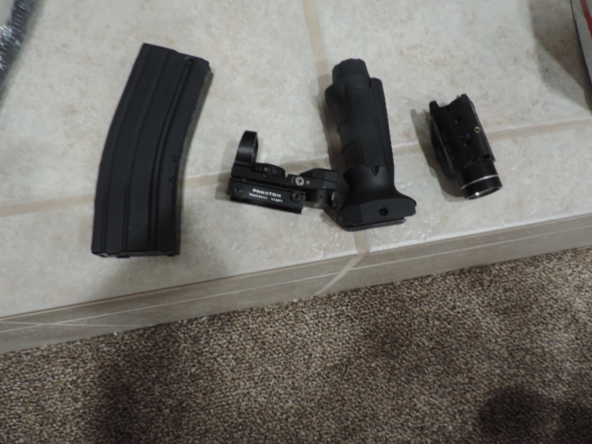 Ruger Sr 556 Pistol Driven 5.56 Rifle ,Scope,Laser,Flashlight,Bipod No ...