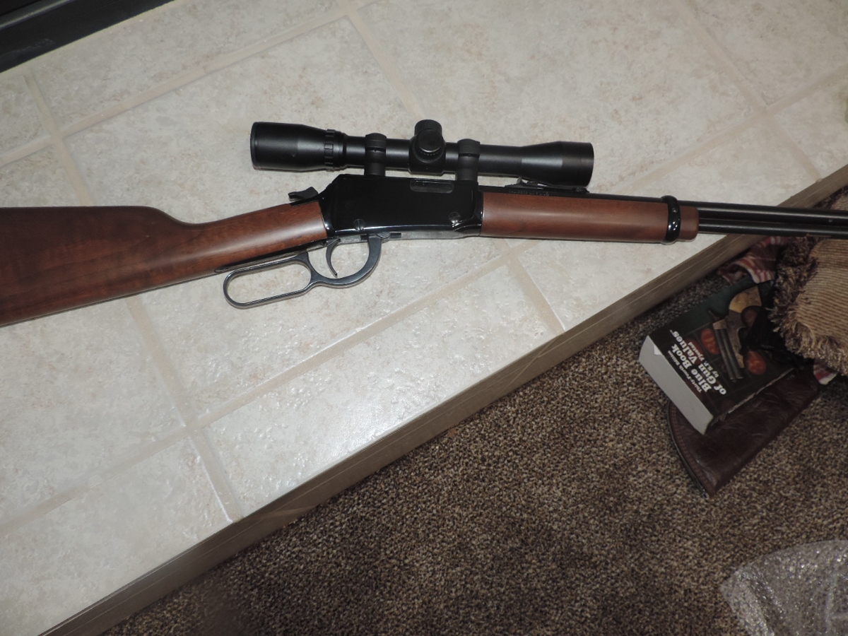 Henry 22 Long Rifle Lever Action Rifle And Scope With No Reserve .22 Lr ...
