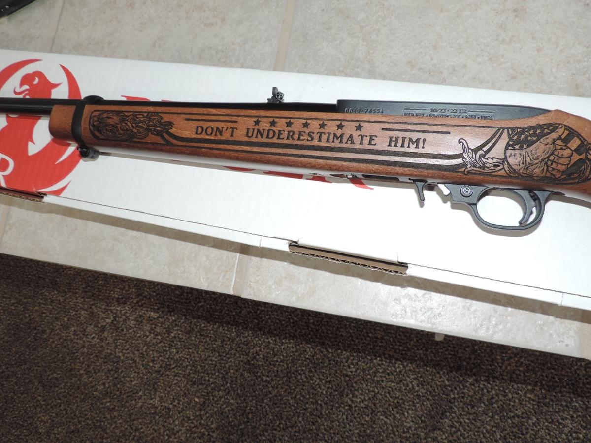 RUGER 10-22 DONALD TRUMP COMMERTIVE RIFLE NUBER 2 OUT OF 45 FROM UTAH