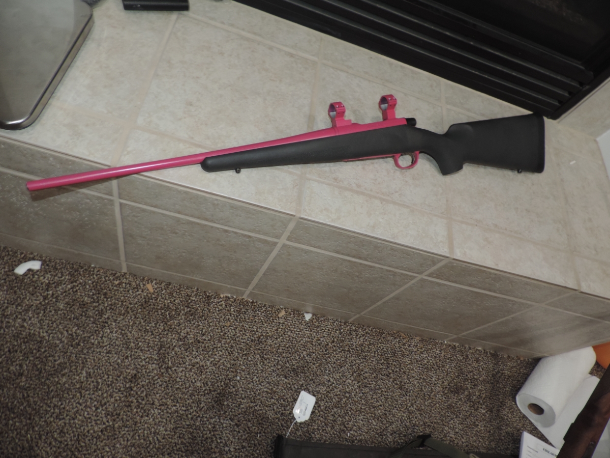 Remington 7 In 243 Pink Sara Coated With No Reserve .243 Win. For Sale ...
