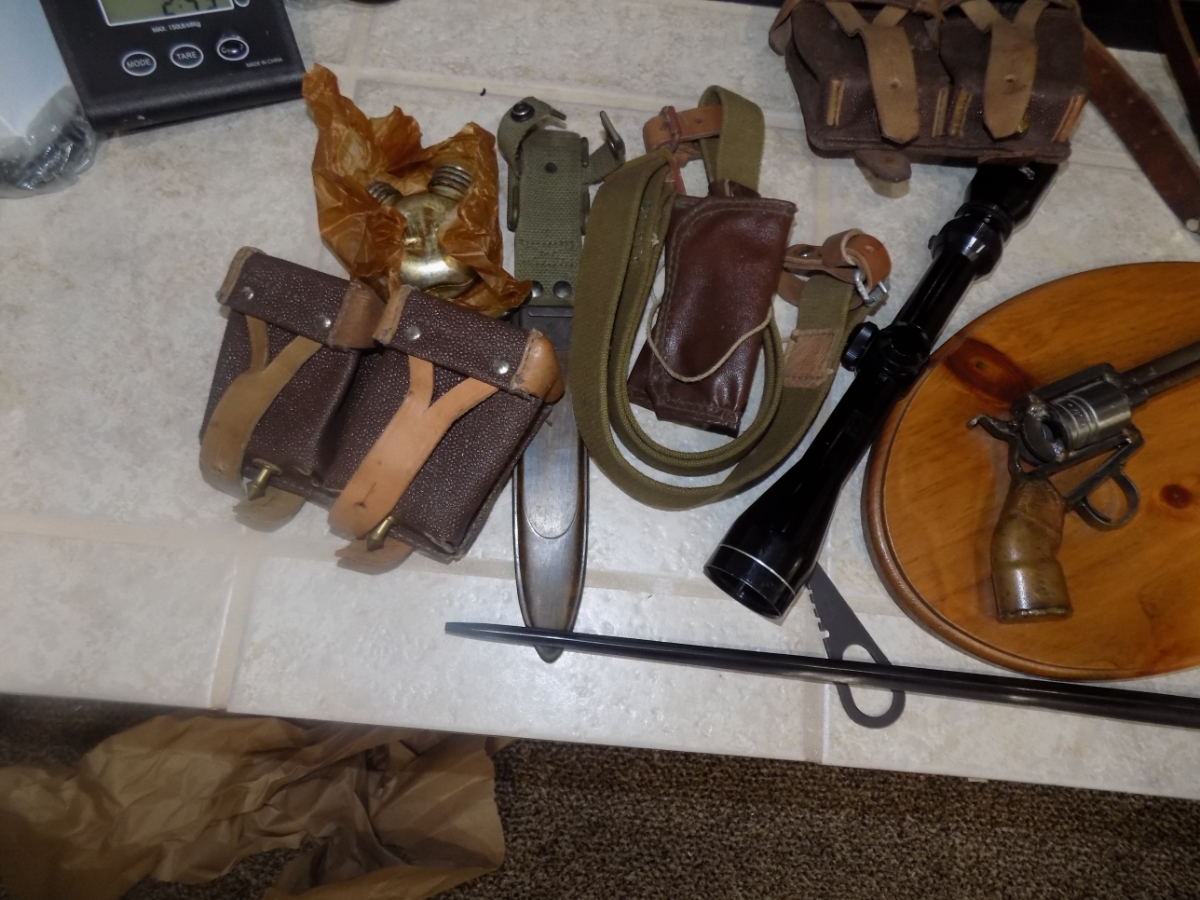 Binoculars, Rifle Scope , Gun Strapes , Bayonut, Shell Holders No ...