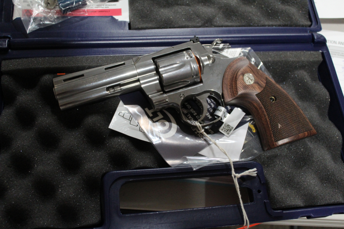 Colt Python Stainless 357 2020 Gun New In Box No Reserve .357 Magnum ...