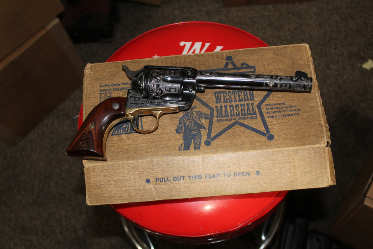 Hawes Western Marshall Full Factory Engraved With Letter 45 L.C. As-Is ...