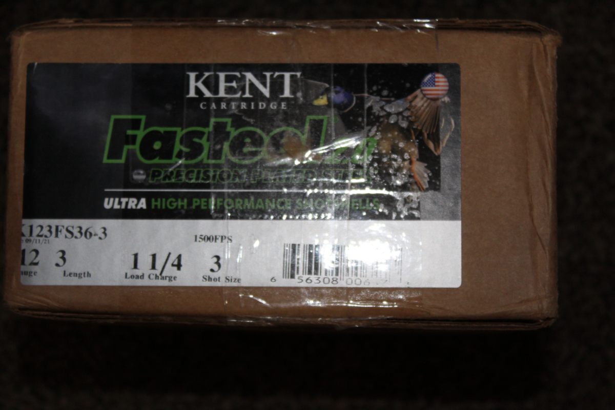 250 Rounds Kent Fast Steel 1500 Fps In 12 Gauge 3 Inch Mag 3 Steel Shot ...
