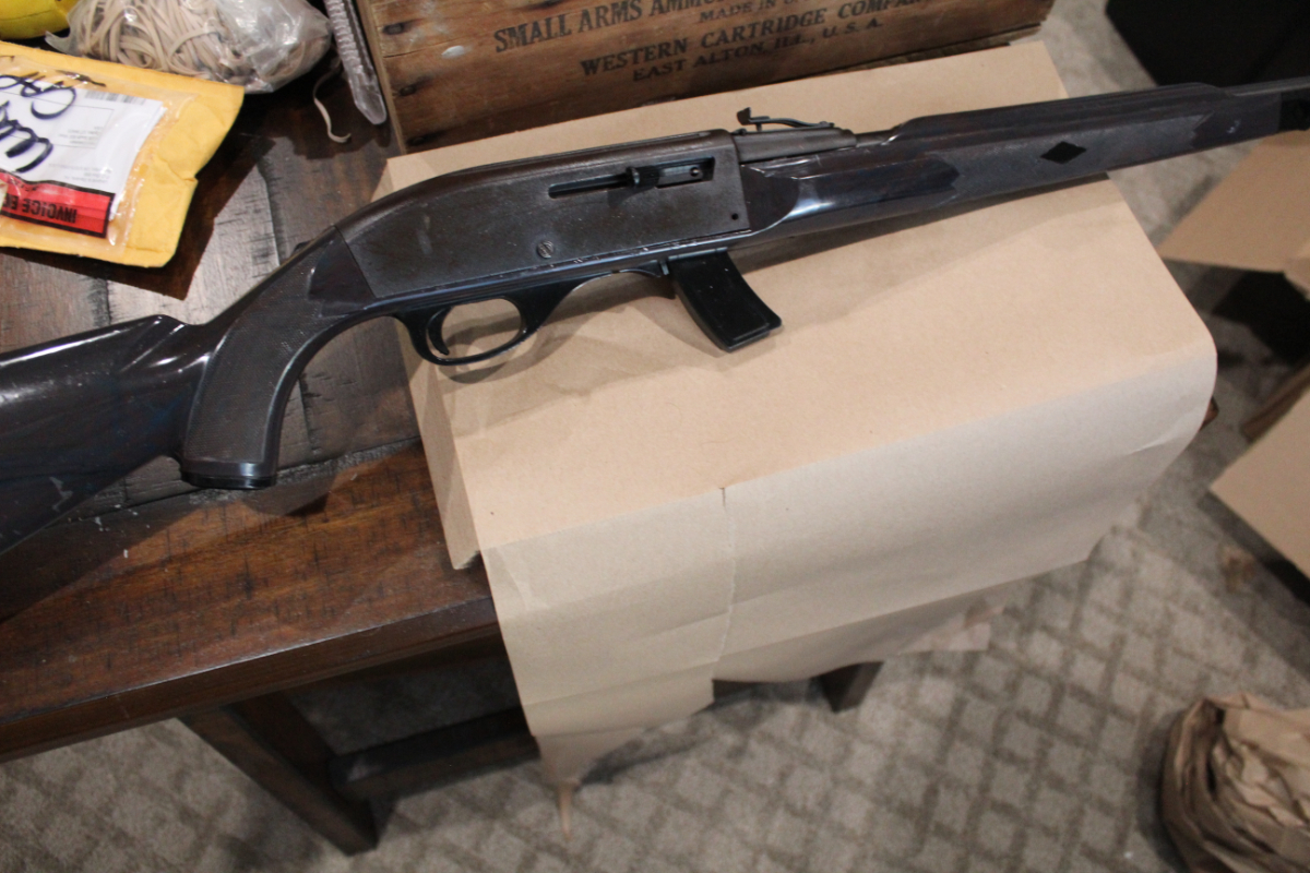 Remington 77 Apache Green Rifle As-Is No Reserve .22 Lr For Sale at ...