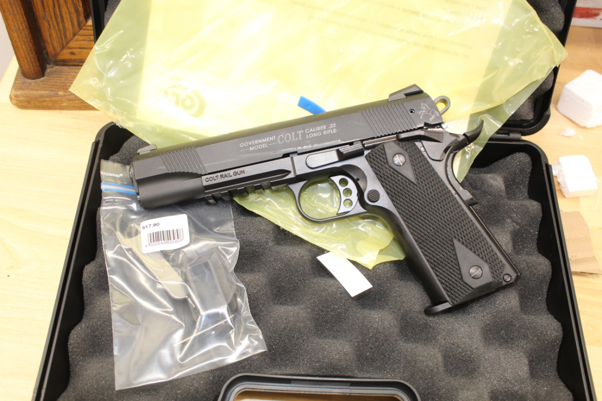 Colt 1911 Goverment 22 L.R. With Rail New In Box No Reserve .22 Lr For ...