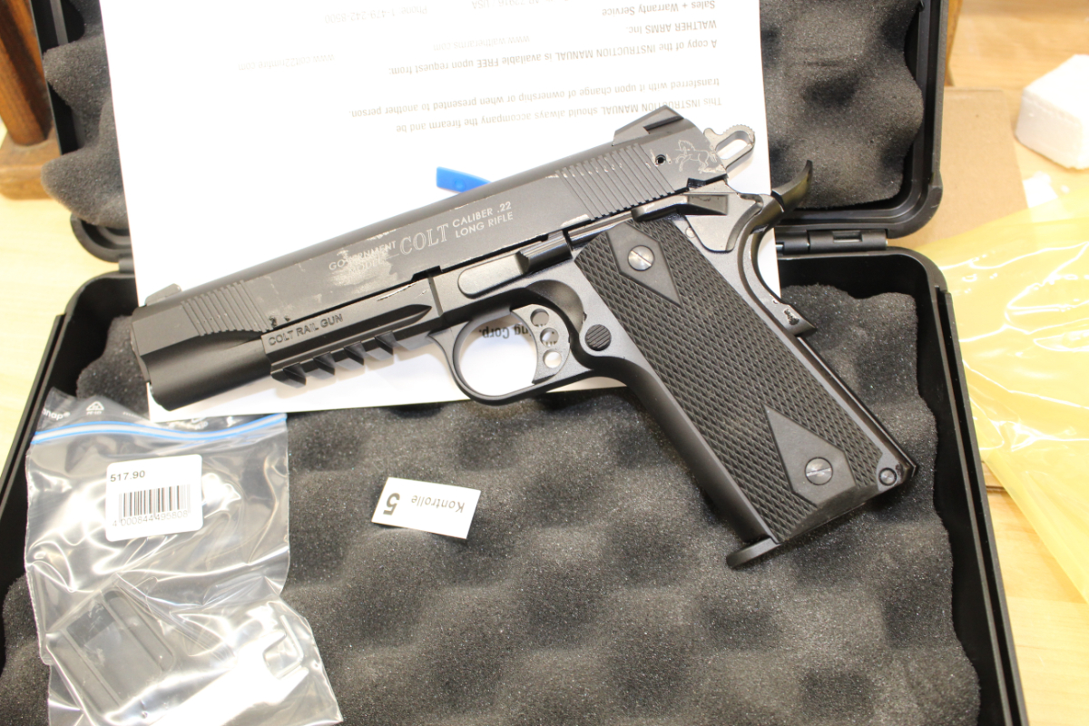 Colt 1911 Goverment 22 L.R. With Rail New In Box No Reserve .22 Lr For ...