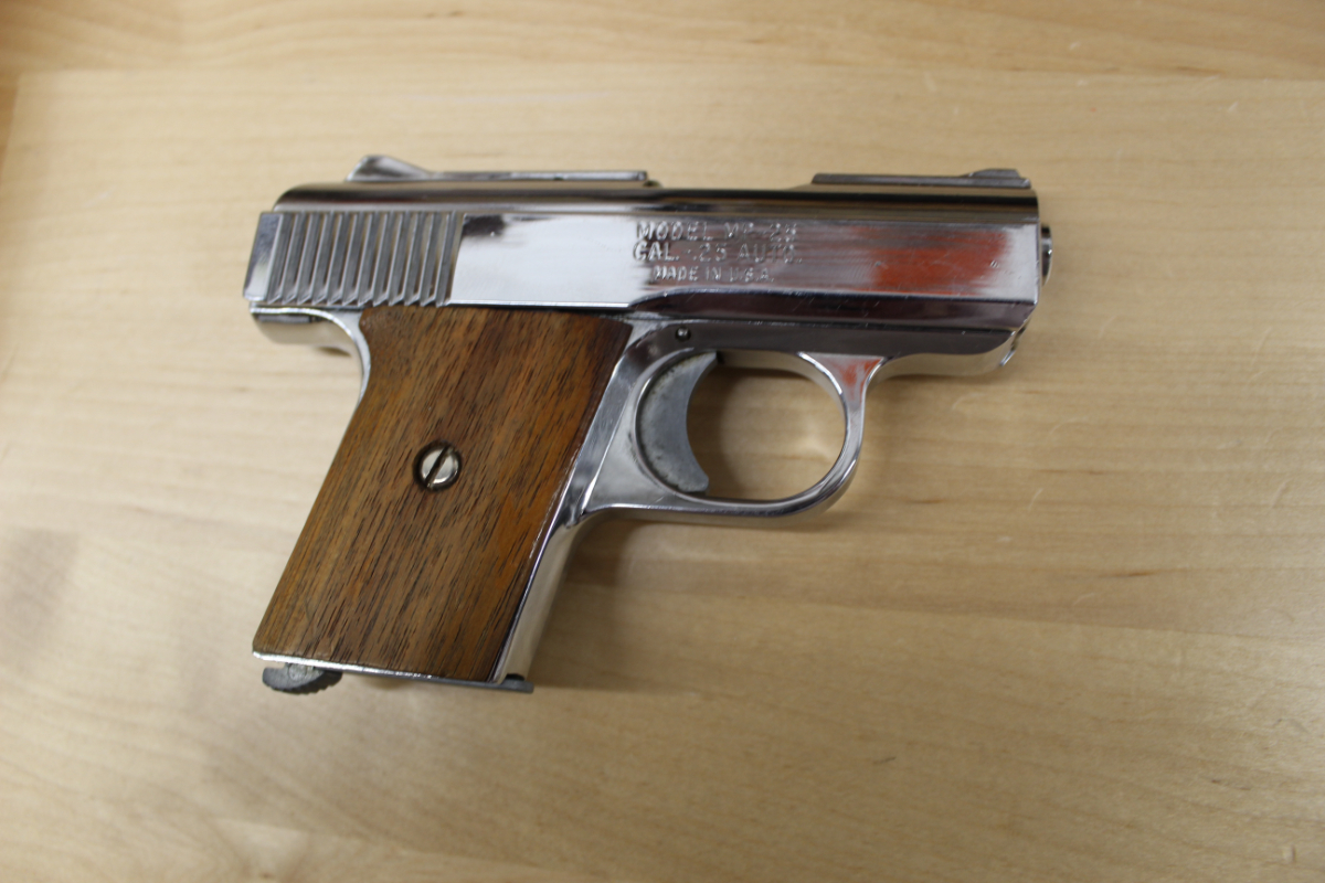 Raven 25 Caliber Nickel Pistol In Excellent Condition No Reserve .25 ...