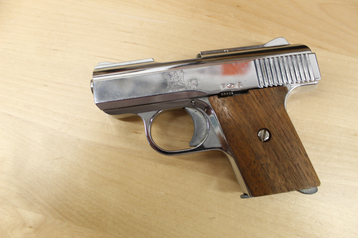 Raven 25 Caliber Nickel Pistol In Excellent Condition No Reserve .25 ...