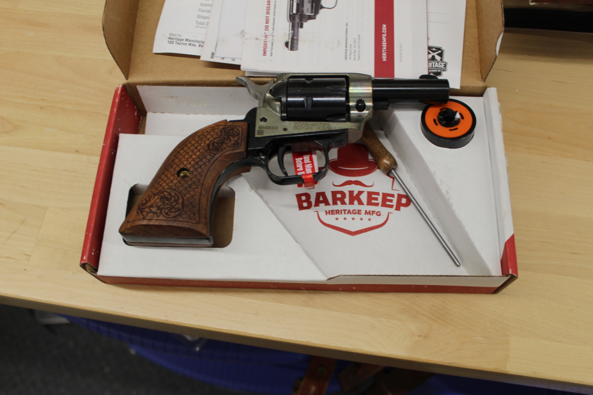 Heritage - HERTIAGE 22/22MAG BARKEEP CUSTOM DELUXE PISTOL IS NEW IN THE ...