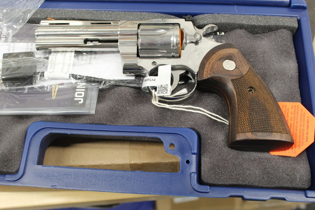 Colt Python 357 Mag With 4 Inch Barrel New In The Box .357 Magnum For ...