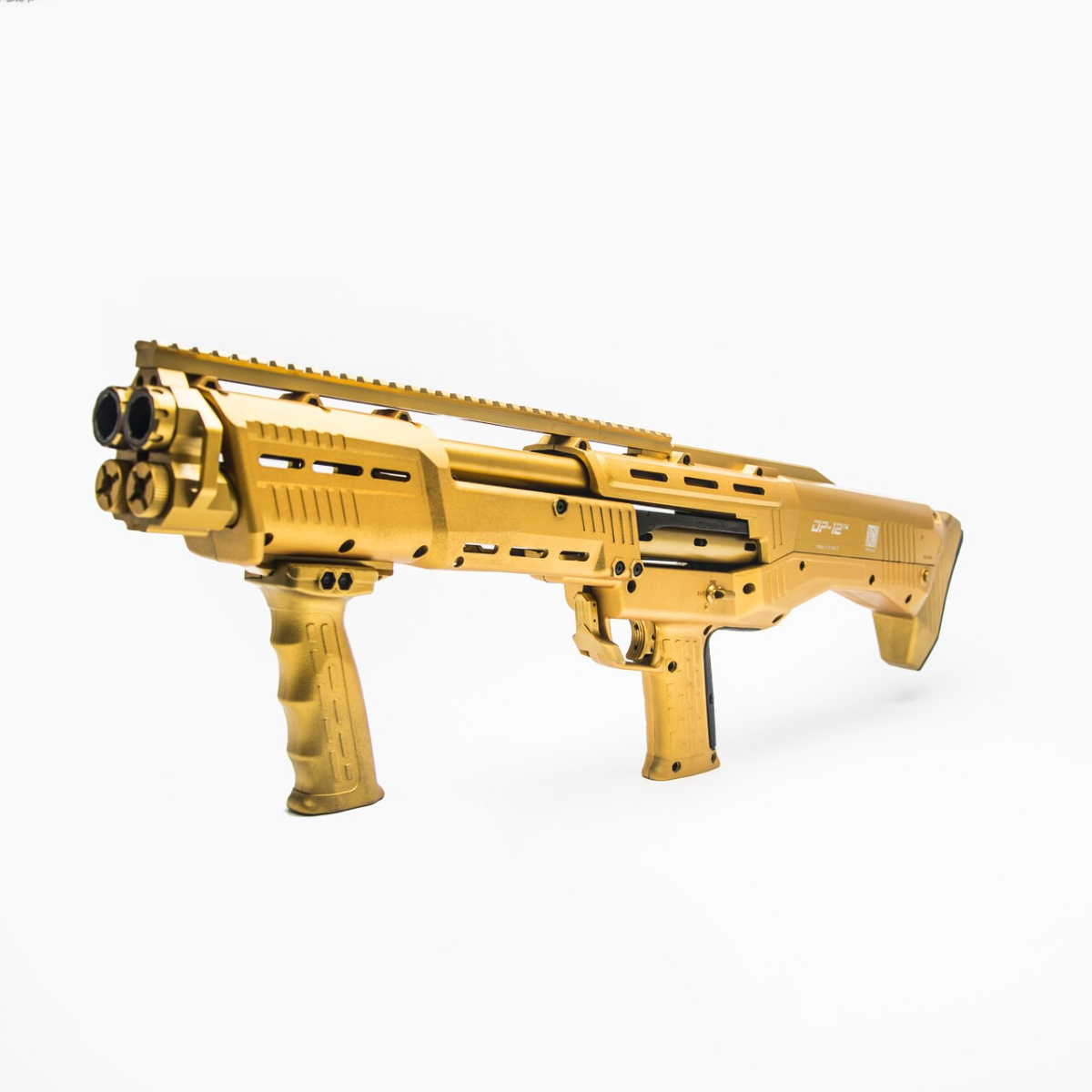 Standard Mfg. DP-12 Double Barrel Pump Shotgun - Gold FACTORY DIRECT 12 ...