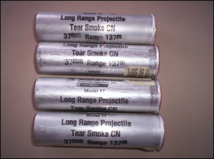 Lot Of 4 S&W 37mm Cn Tear Gas Cartridges For Sale at GunAuction.com ...