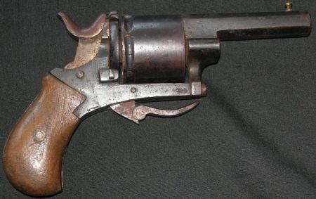 Antique German 6 Shot Folding Trigger Revolver
