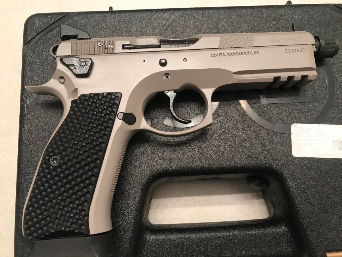 Cz 75 Sp-01 Tactical 9mm Luger Suppressor Ready Urban Grey Threaded 9mm ...