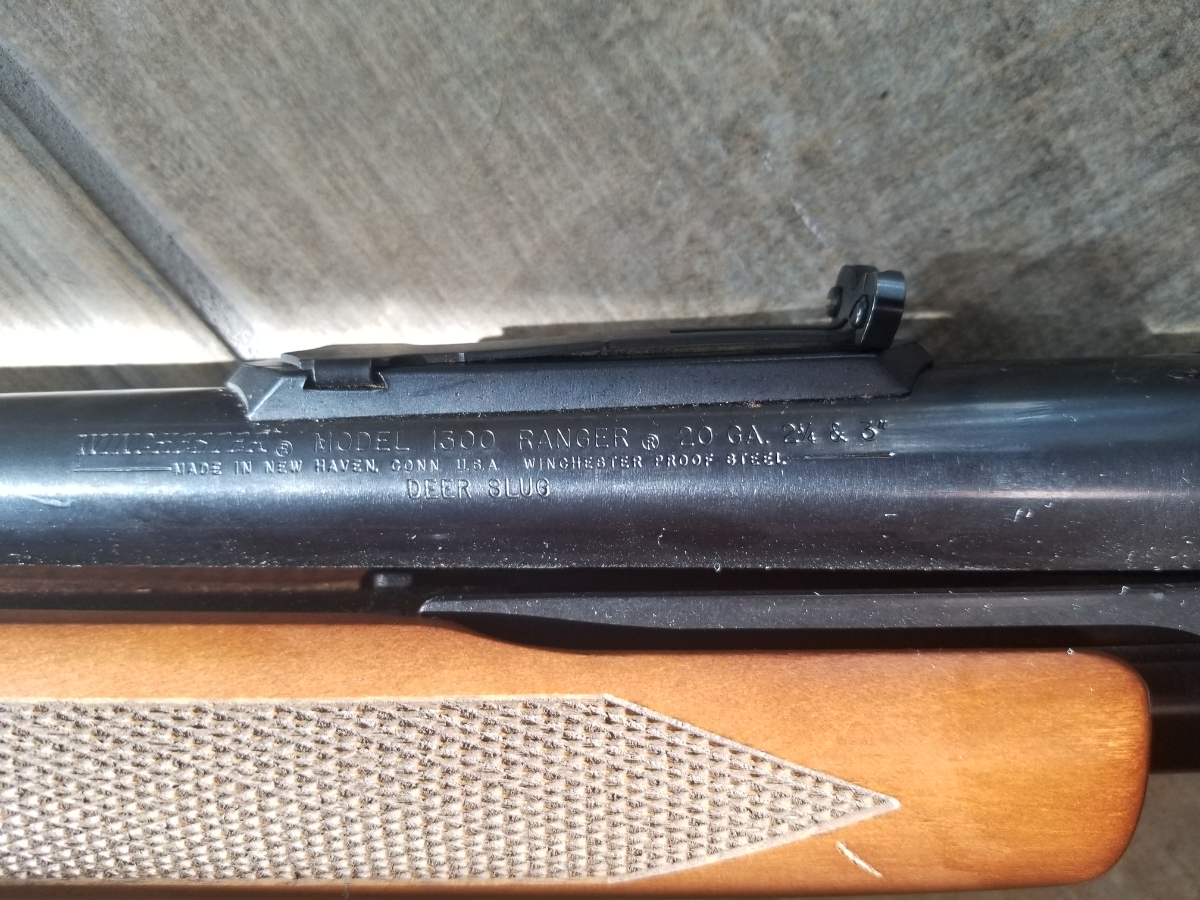 Winchester Model 1300 Ranger, 20 Gauge Pump Action Shotgun Deer Combo ...