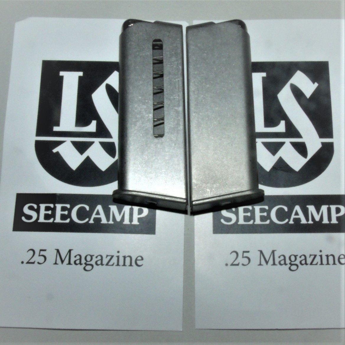L.W.S. Seecamp Magazine Stainless Steel 7 Round .25 Acp For Sale at ...