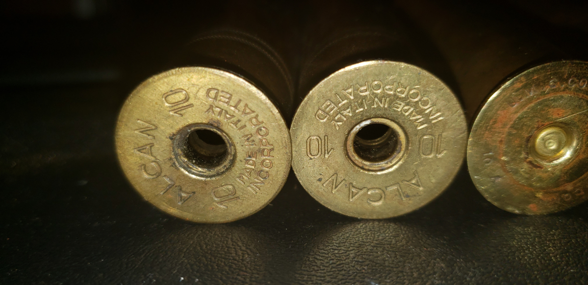 Alcan 10 Gauge solid brass shotgun shells 17168153 - GunAuction.com