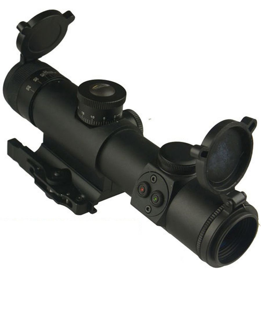 Fsi 4x21 Russian Style Compact Rifle Scope W/ Dual Color Illumination ...