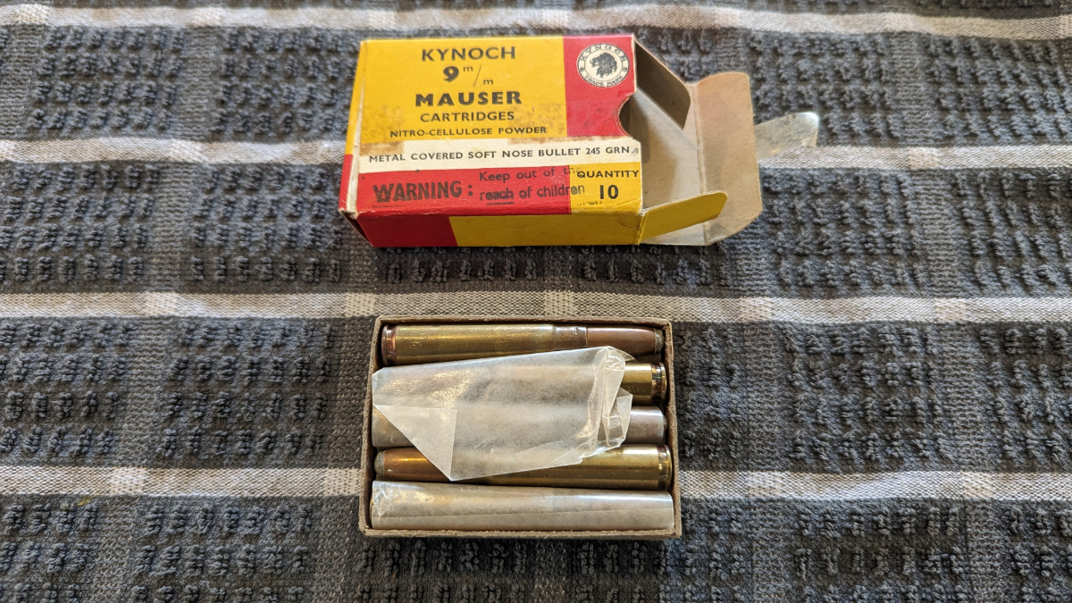 kynoch 9mm Mauser - never fired - not reloads.