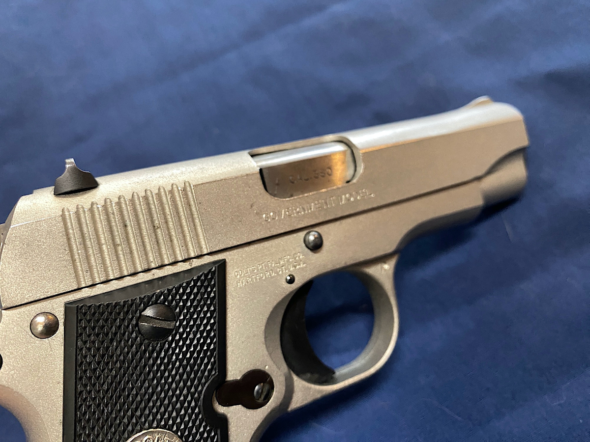 Colt MK IV Series 80 Electroless Nickel Government Model 380 ACP 1984 ...