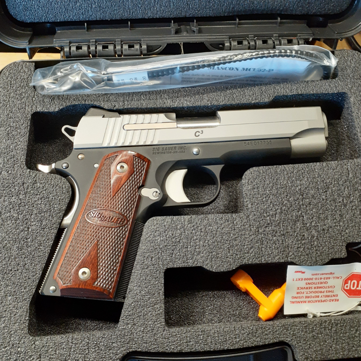 1911 Sig Sauer Compact C3 45acp Hard To Find Excellent Cond .45 Acp For ...