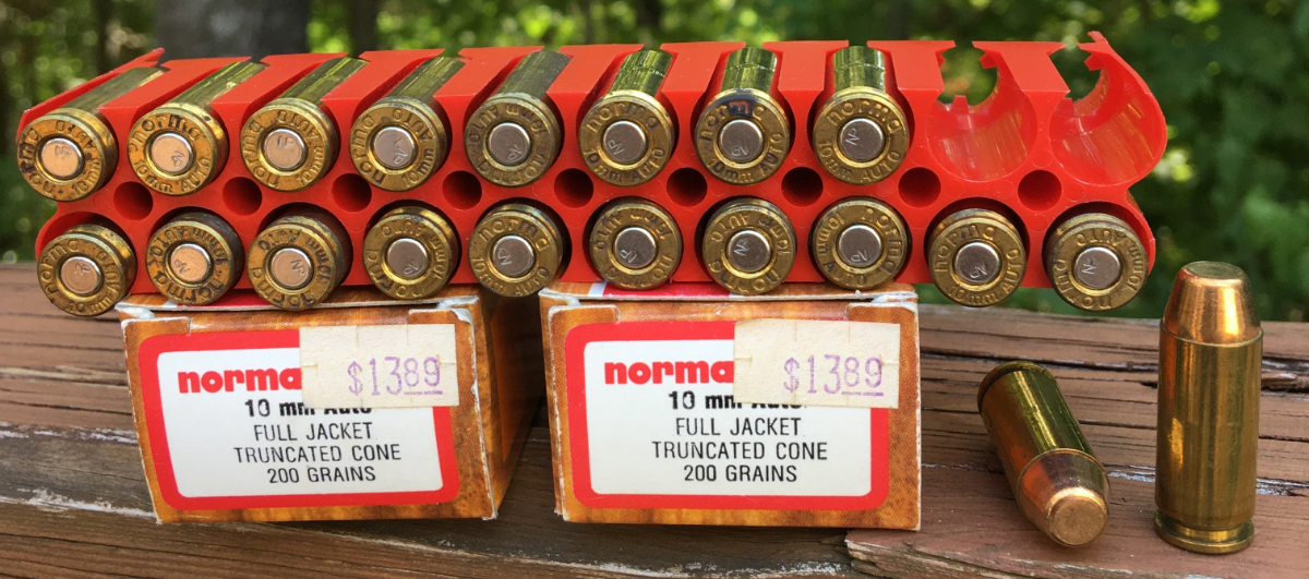 Norma Precision - 10mm Auto - 40 Rounds - FMJ - 200 Grains - Brass Case - Truncated Cone ...