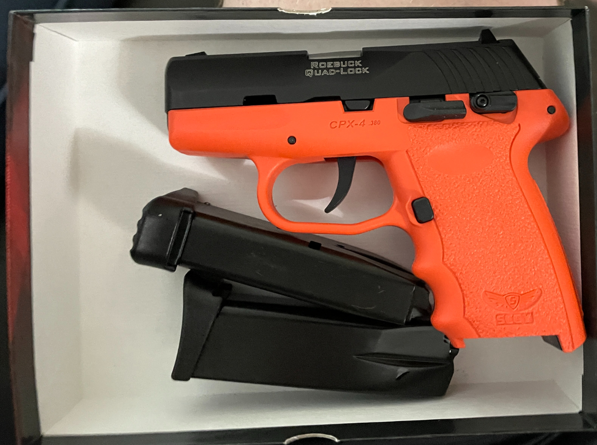 SCCY Industries SCCY CPX-4 .380 ACP Orange Frame/Black Slide 10 Rd NIB ...