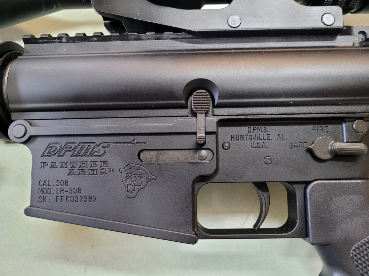 A DPMS LR-308 in Excellent condition with 3-12X44 scope and bi-pod .308 ...