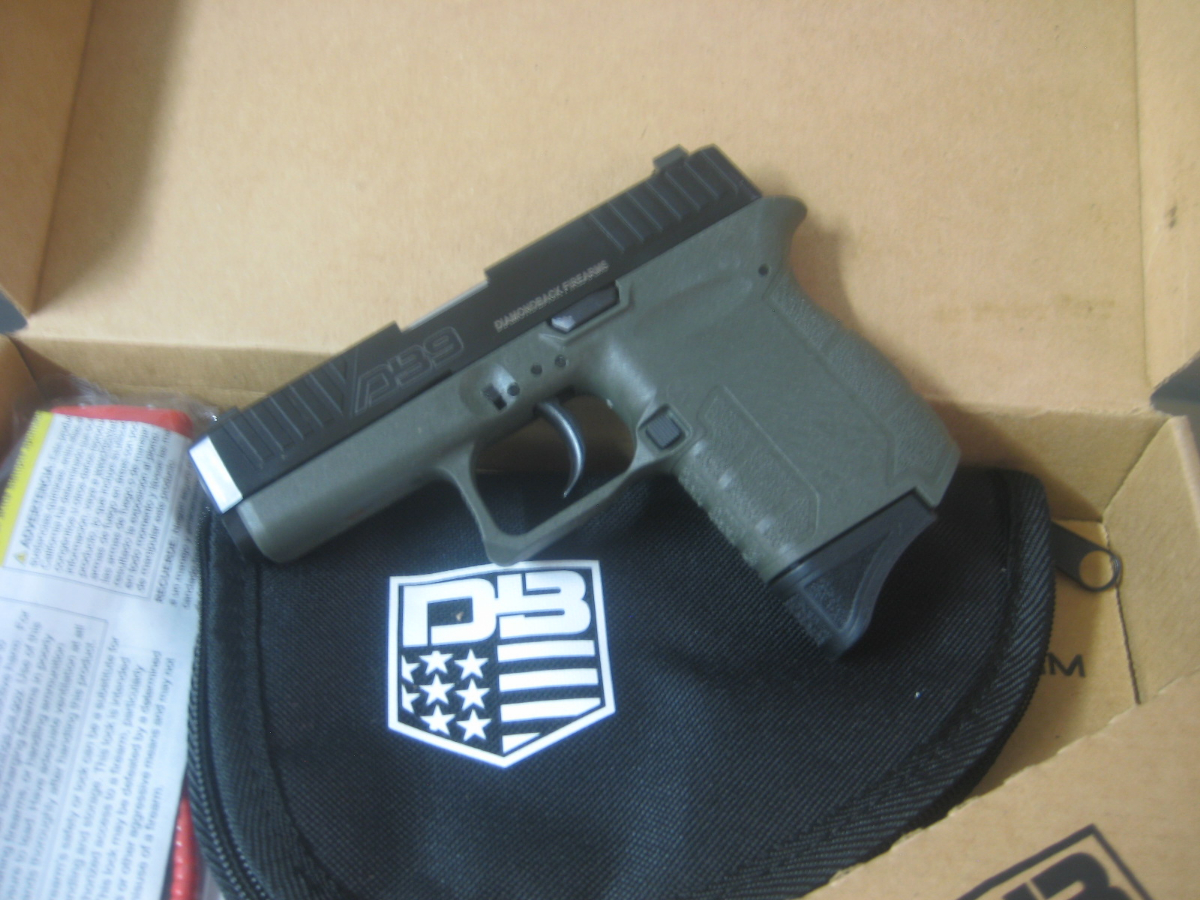 Diamondback Db9 Micro Compact Semi Auto Pistol New In Box 9mm Luger For ...