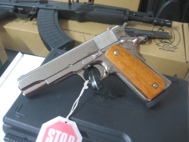 ROCK ISLAND ARMORY 1911 38 Super in HIGH POLISH NICKEL ......... NEW IN ...