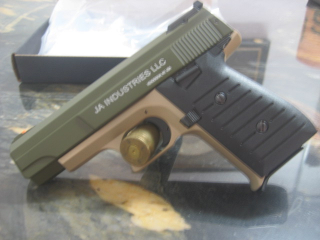 JA INDUSTRIES LLC JA Industries MODEL J. A. NINE Green and Tan Nice ...