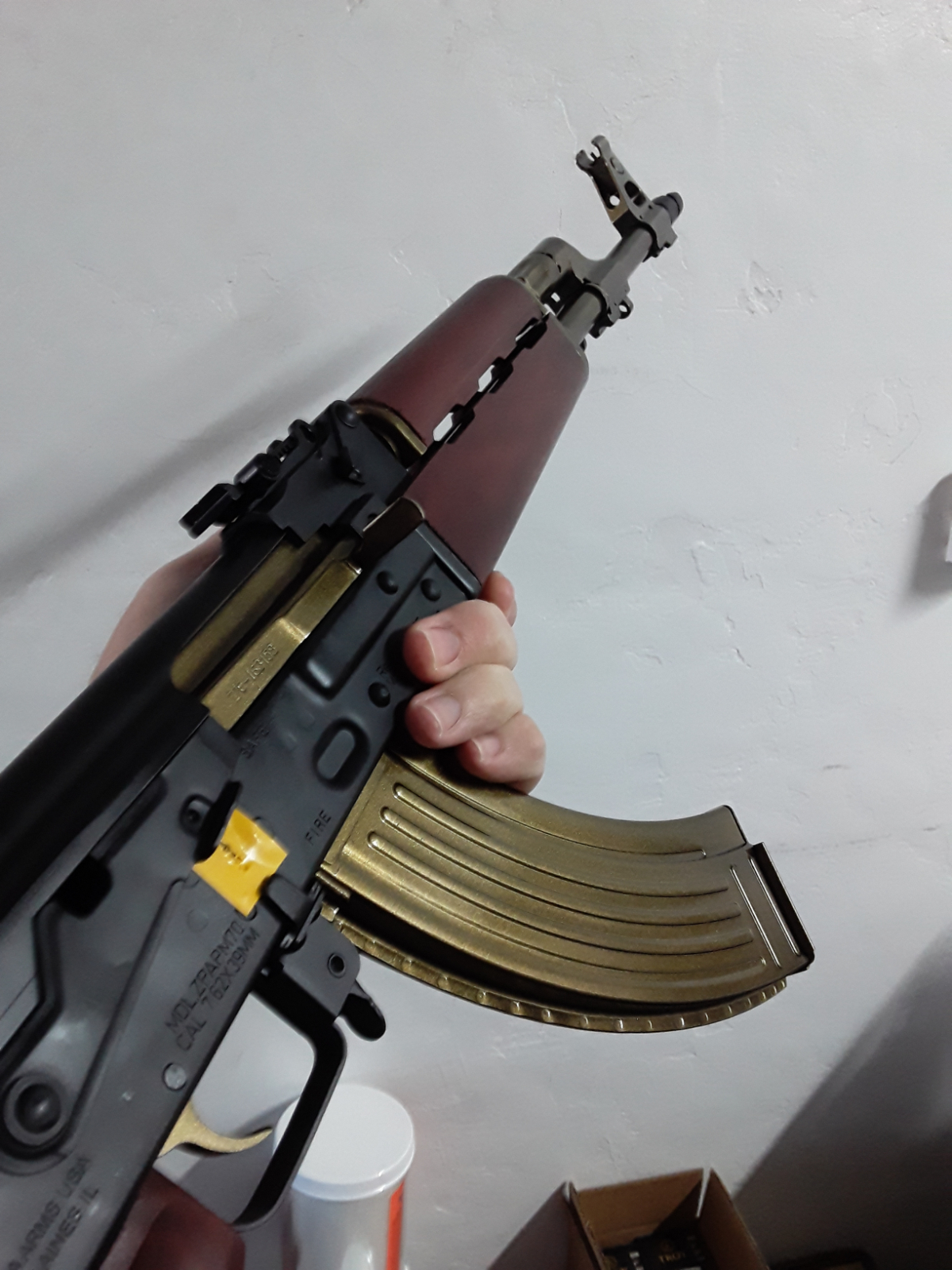 Zastava Arms Ak-47 Type Rifle Gold Accents Nice Rifle New In The Box 7 ...