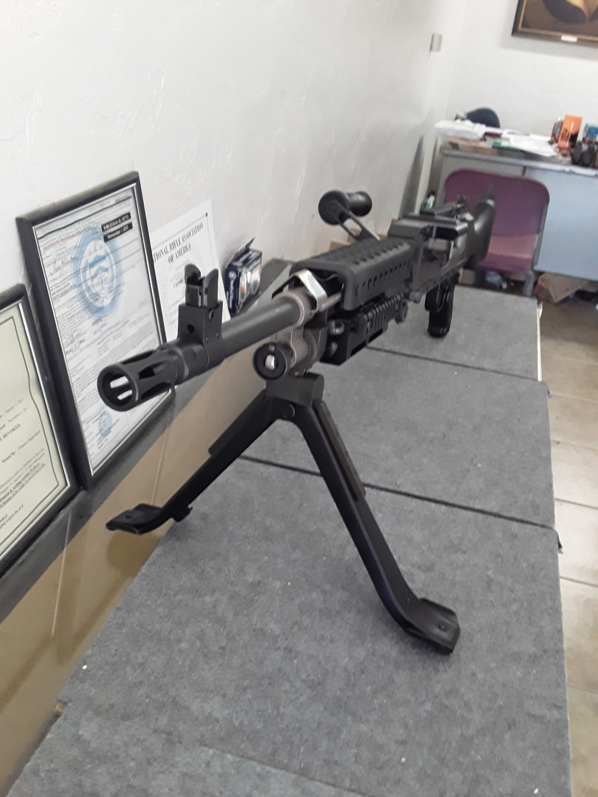 OOW Ohio Ordnance Works Inc, M240-SLR, 7.62NATO, 20" Barrel. Chain fed ...