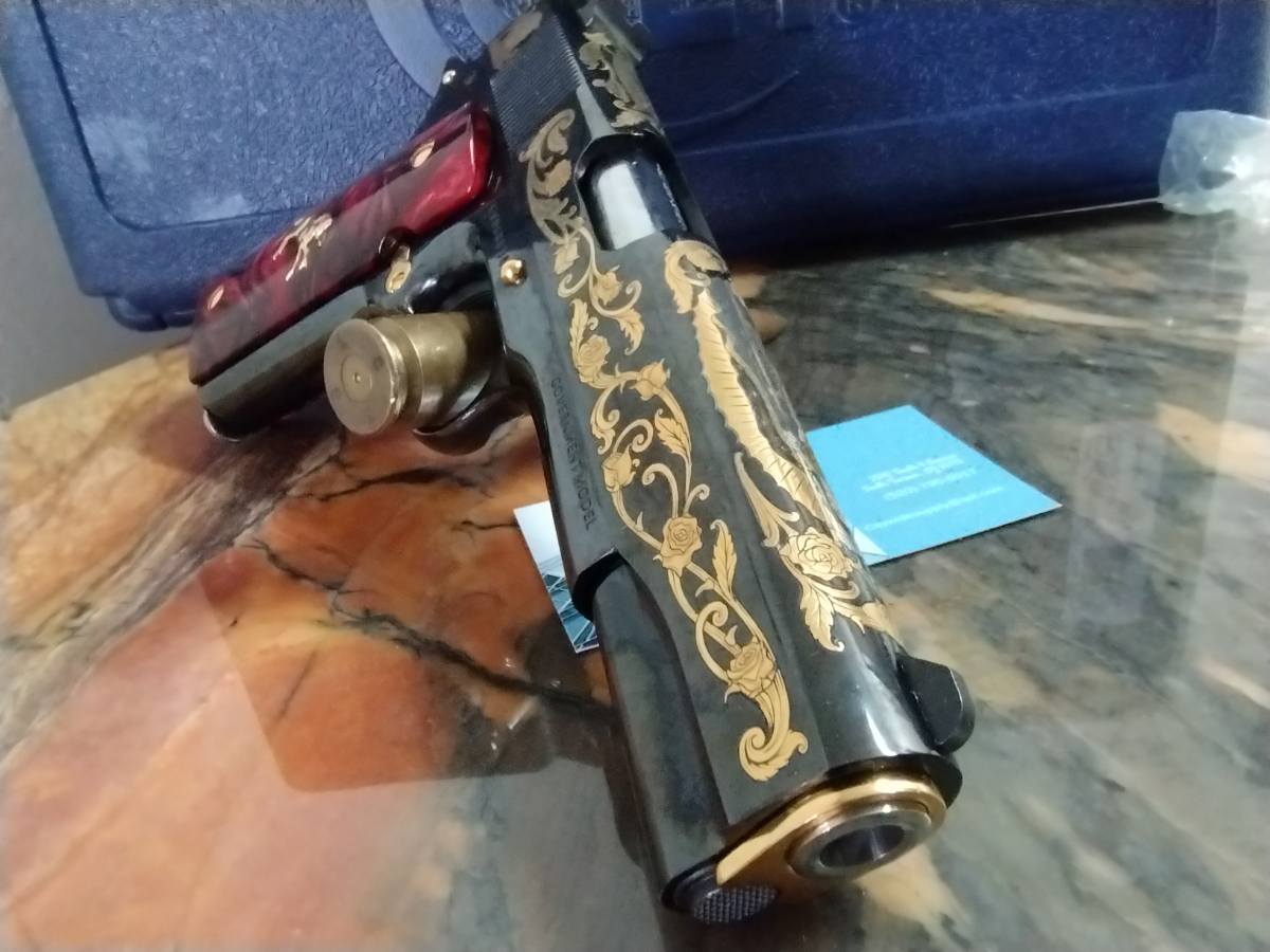 Colt 1911 Government Saint Series Santa Muerte 5" 38 Super Auto +P ...