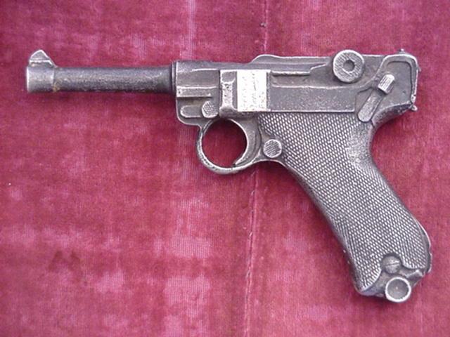 German LUGER Solid Cast Aluminum Replica Pistol