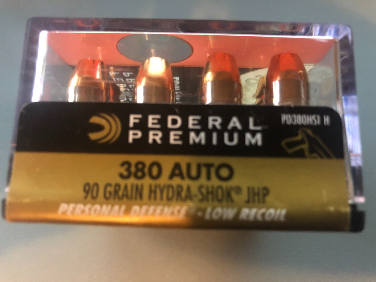 Federal Premium Ammunition .380 Federal premium hydra-shock