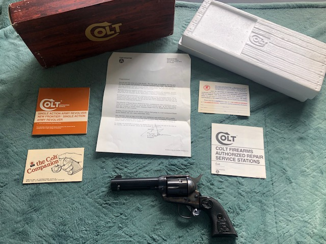 Colt Single Action Army Saa In Unfired Condition With Original Box Amd ...