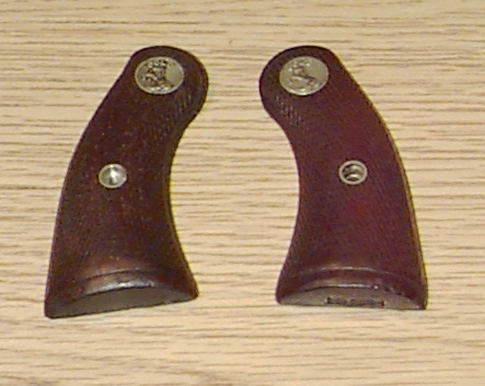 Original Colt Revolver Walnut Grips For Sale at GunAuction.com - 5311943