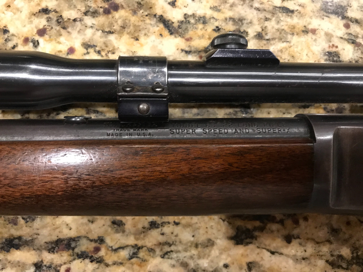 Winchester Repeating Arms Company Model 63 1952 Model With Weaver Scope ...